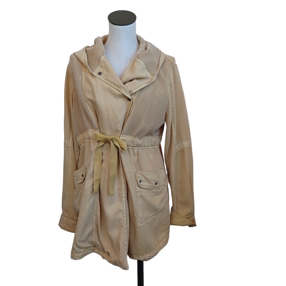 Sundance | Jackets & Coats | Sundance Jacket Coat Hooded Snap Front Tie ...